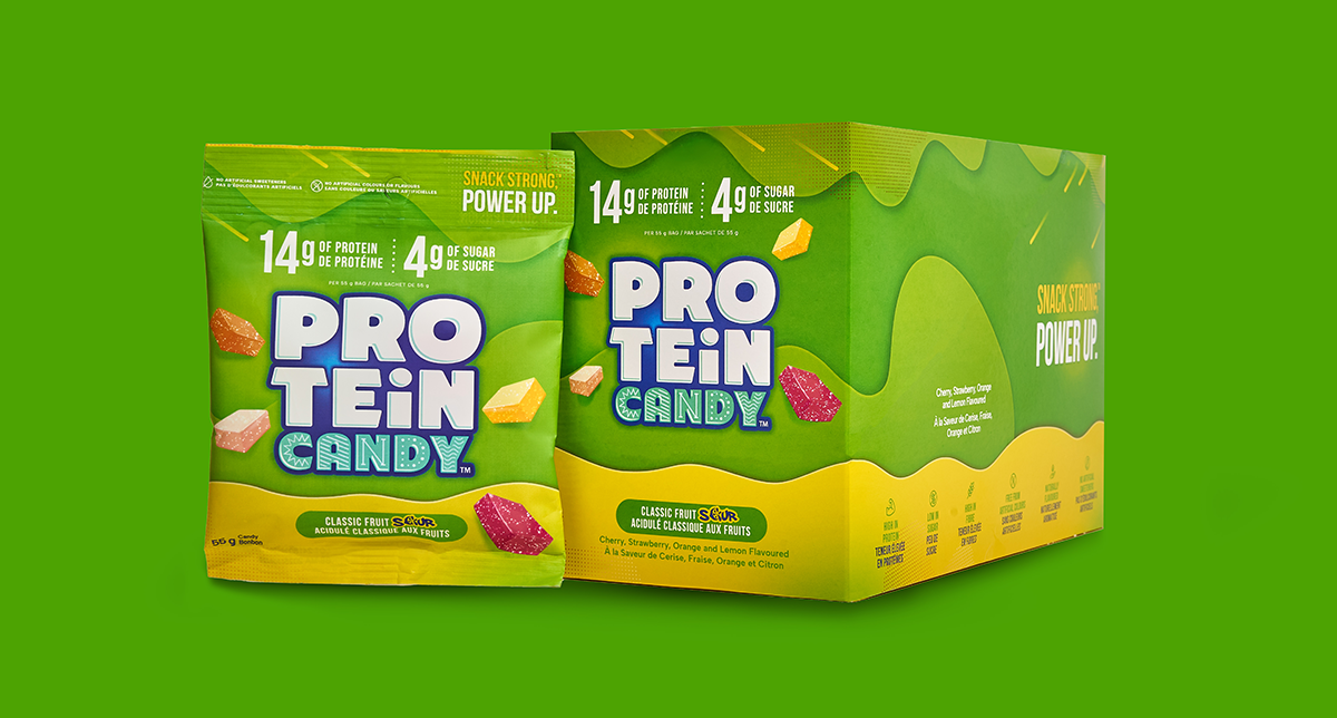 Sour Protein Gummies - Classic Fruit Sour Flavour – Protein Candy Canada